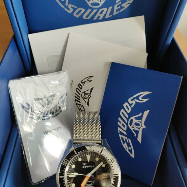 Squale 500mt Black Black + Silver Bezel - 1521 50 Atmos-Generic Seiko ...