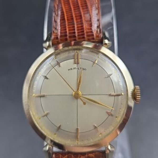 1950s HAMILTON 735 Rodney 18 Jewel 10K GF, Vintage Men's Wristwatch ...