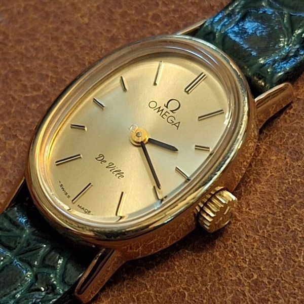 NOS, Charming, Unique 70s Vintage OMEGA DE VILLE Oval Manual Wind ...