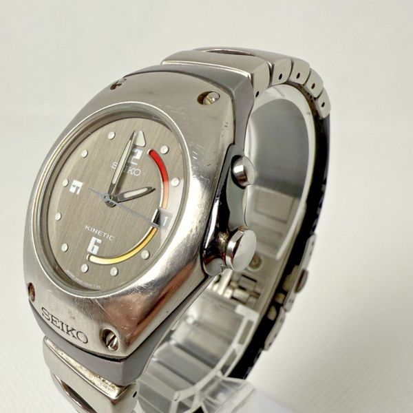 SEIKO Kinetic Arctura 3M22-0D30 Men's Watch Japan Made Stainless Steel ...