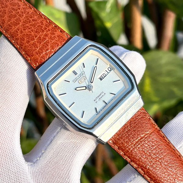 Vintage Seiko 5 Automatic SKXK95 Square TV Case Japan Made Men's Watch ...