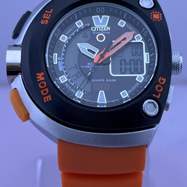 Refurbished Citizen Eco-Drive Men's Promaster Aqualand Sport Orange ...