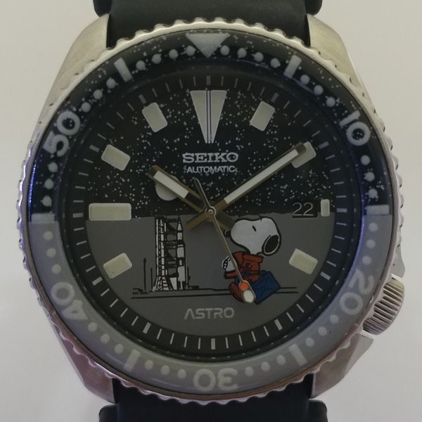 Vintage Seiko Diver's 7002-7001 Mod Snoopy Astro Automatic Watch ...