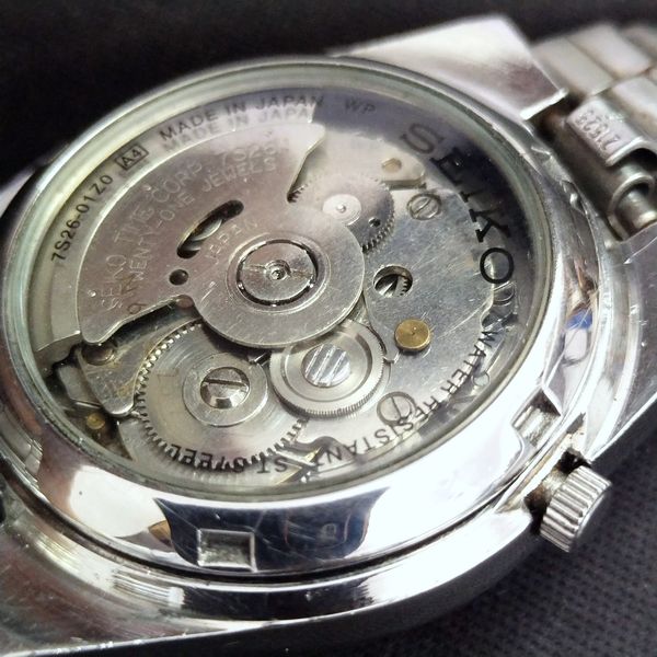 Vintage Seiko 5 Automatic Men's Watch Green Dial Arabic Numbers ...