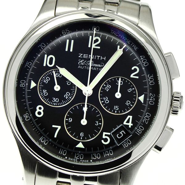 ☆Good product [ZENITH] Zenith Class El Primero Chronograph 02.0501.400 ...