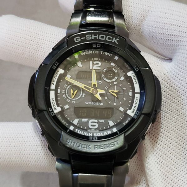 Casio G-SHOCK G-1250BD SKY COCKPIT Tough Solar World Time G-1250 From ...