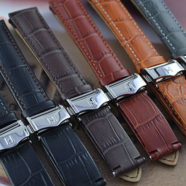 FS: HIRSCH LORD Intergrated Deployment Watch Strap - Silver Clasp ...