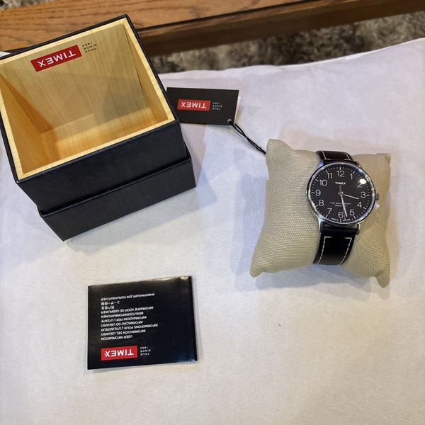 Timex Waterbury TW2R5500 Modern Easy ReaderÂ® 40mm Leather Strap Watch ...