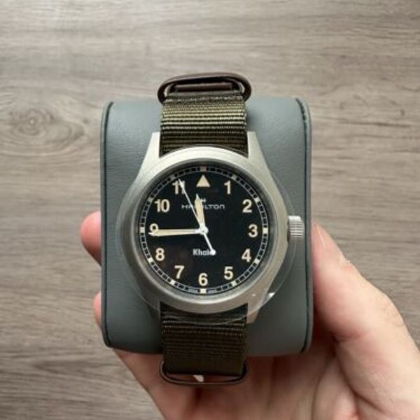 New Hamilton Khaki Field H69401930 Quartz Black Dial 38mm Military ...