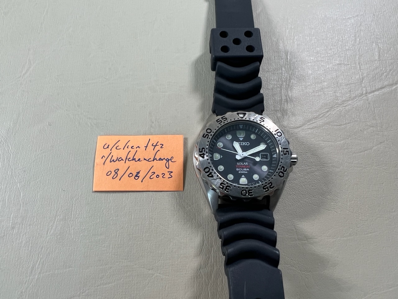 [WTS] Seiko Prospex SBCB007 V145 Solar Quartz Titanium Diver 200M ...