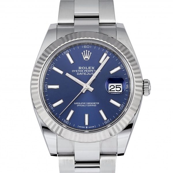 Rolex ROLEX Datejust 41 126334 Bright Blue Dial Used Watch Men's ...