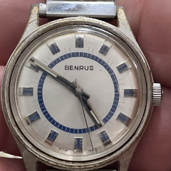 Vintage Benrus Series 9091 Manual Wind Movement Watch Works ...
