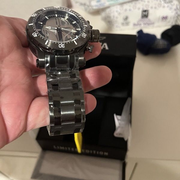 Invicta Star Wars Mandalorian Men's 52mm Limited Edition Chronograph ...