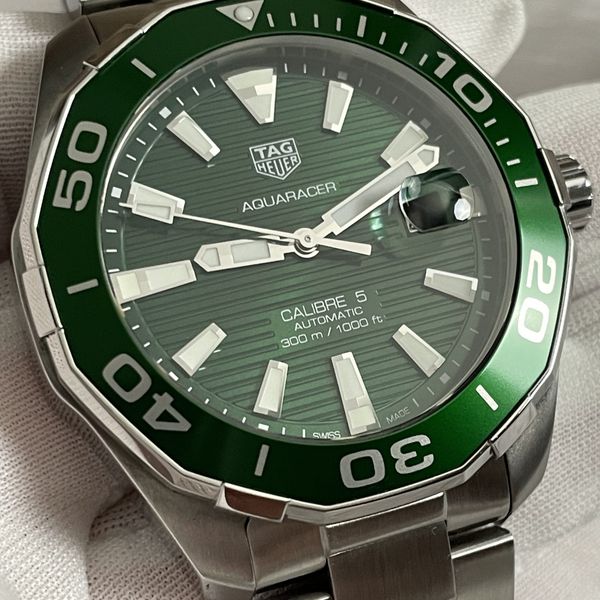 FS: TAG Heuer Aquaracer 43 Calibre 5 Automatic Ceramic Green “HULK ...