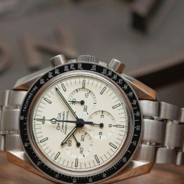 DIAL ONLY Omega Speedmaster White Dial / Speedmaster Albino Dial Only ...