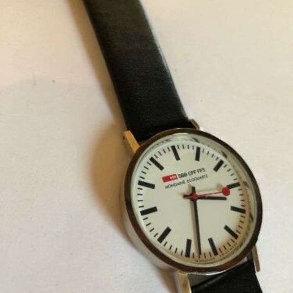 Mondaine SBB CFF FFS Swiss Made Railways Watch Eco Quartz Stainless ...