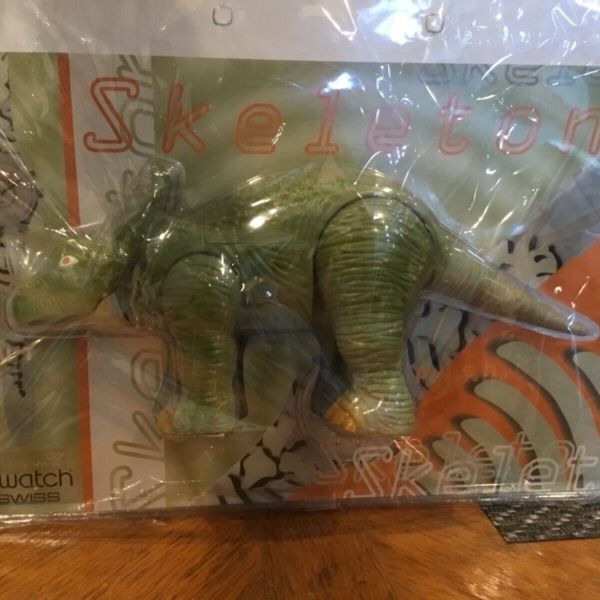 RARE!! NEW NIP Swatch Loomi Skeleton DINOSAUR GK911 Watch | WatchCharts