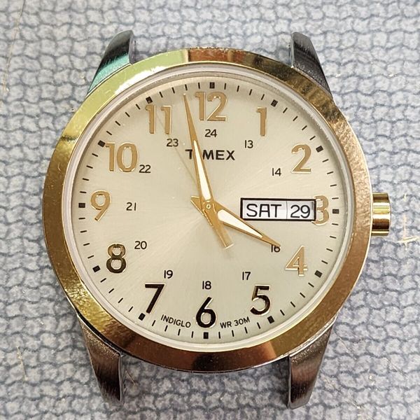 Working Timex Indiglo South Street Men's Calendar Wristwatch T2M935 ...