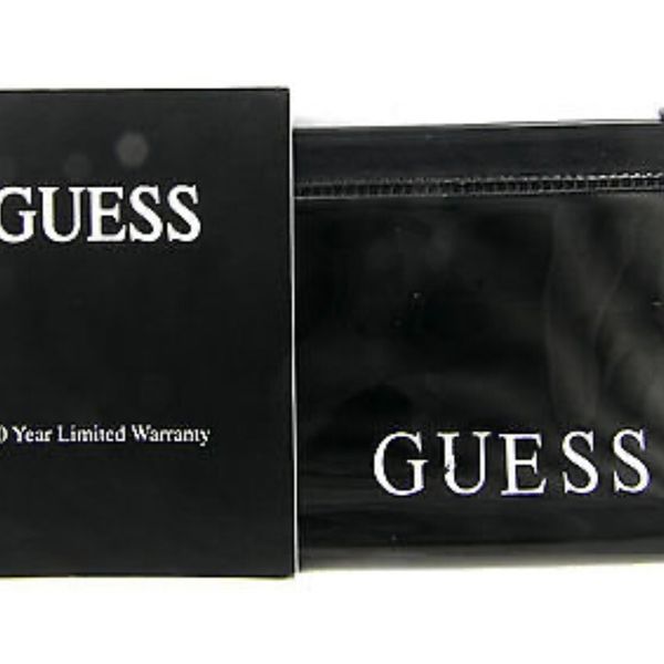 Guess Blue Coral Design Gem-Set Bezel and Dial Stainless Steel Ladies ...