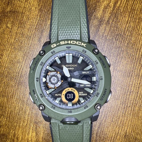 Casio G-Shock Carbon Core Guard Analog Digital Watch GA2000-3A ...