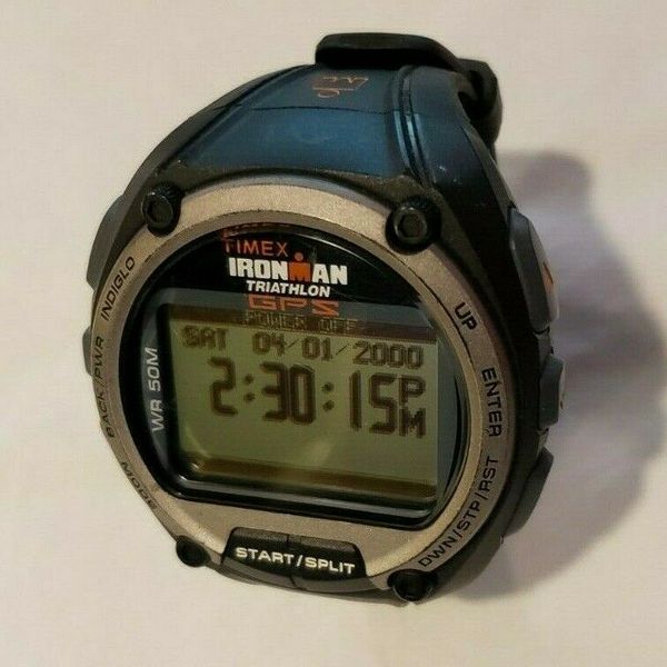 TIMEX W260-M229 IRONMAN TRIATHLON CHRONO GPS with Heart rate Chest ...