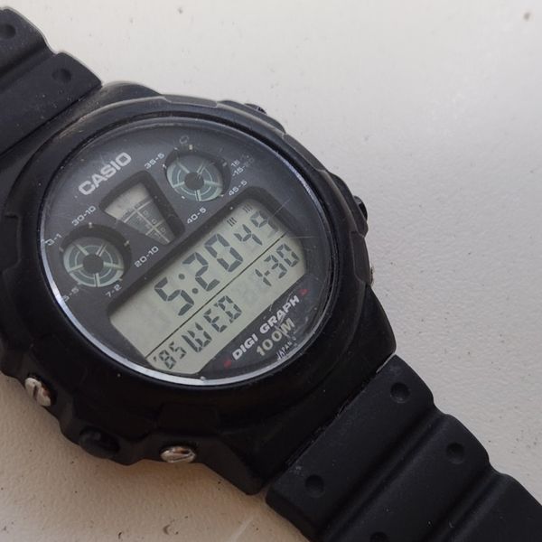 VINTAGE CASIO DIGI GRAPH WATCH DGW-30 ASSEMBLED IN KOREA | WatchCharts ...