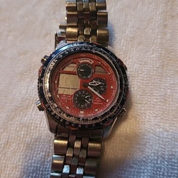 Citizen Navihawk Red Vintage C300 Thunderbirds Broken For Parts Only ...