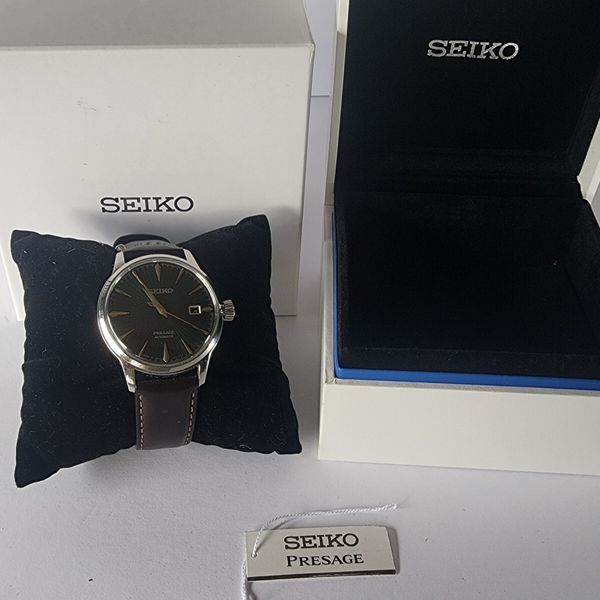 Seiko Presage Black/Green Men's Watch - SRPD37 | WatchCharts Marketplace