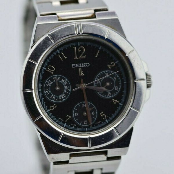 E409 Vintage Seiko LK Lukia Analog Quartz Watch 5Y89-0B30 Original JDM ...