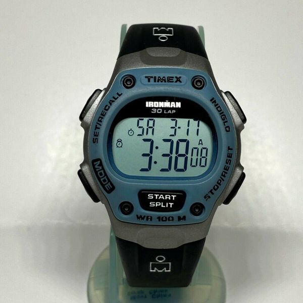 Timex Ironman Triathlon Digital Mens Watch Metal Bracelet 30 Lap Memory 100M WR | WatchCharts ...