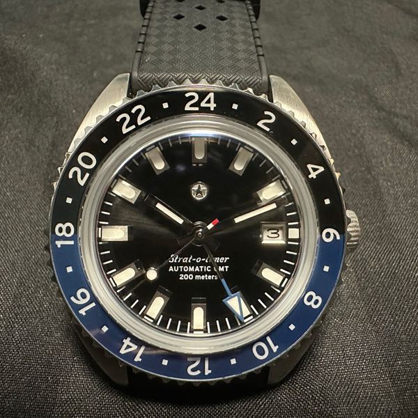 Jack Mason Strat-o-timer GMT: Dark Knight | WatchCharts Marketplace