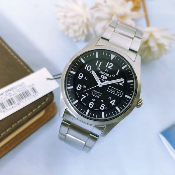 SEIKO 5 Sports SNZG13J1 Orologio Militare Automatico (JAPAN MADE ...