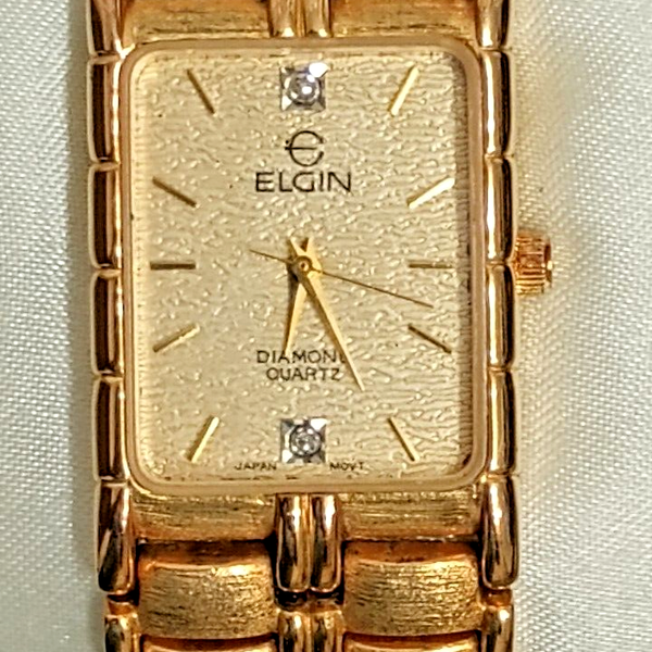 Men's Elgin Tank Style Diamond Chip Dress Watch | WatchCharts Marketplace