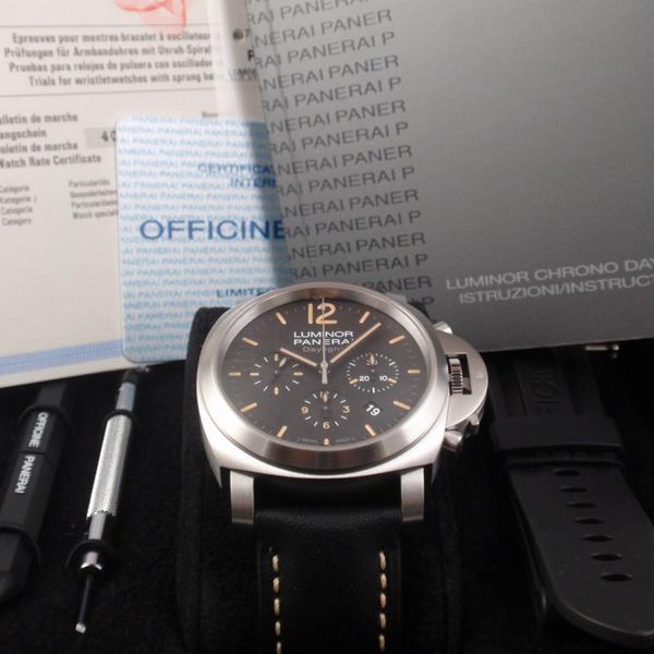 Fs: BNIB PANERAI - PAM 356N 44mm LUMINOR DAYLIGHT CHRONO "PATINA DIAL ...