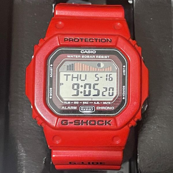 [WTS] Casio G-Shock GLX-5600-4 G-Lide Tide & Moon Graph Red Square ...
