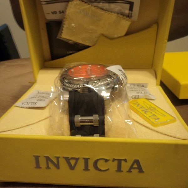 Invicta 50mm Bolt Quartz Chronograph Polyurethane Strap Watch ...