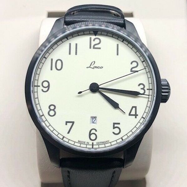 LACO 1925 NAVY WATCH MODEL CASABLANCA CREAM DIAL AUTOMATIC 42 MM BRAND ...
