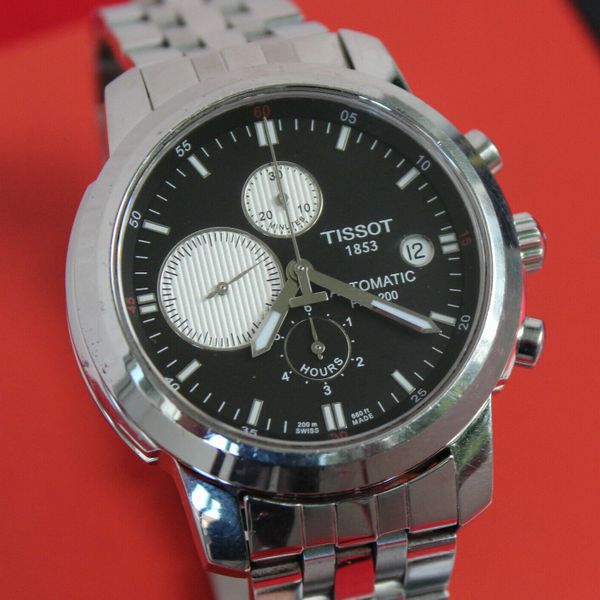 TISSOT PRC 200 Chronograph T014427A Automatic Men's Watch 45 MM with ...