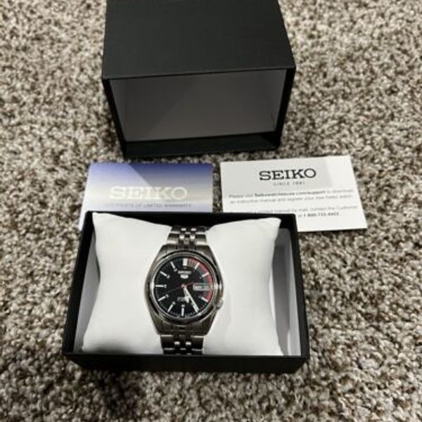 Seiko 5 Sports Men's Black Watch - SNKL23 | WatchCharts Marketplace