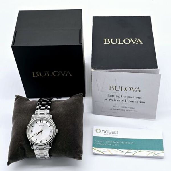 BRAND NEW in Box BULOVA CORPORATE EXCLUSIVE SILVER MEN'S WATCH - 96A000 ...