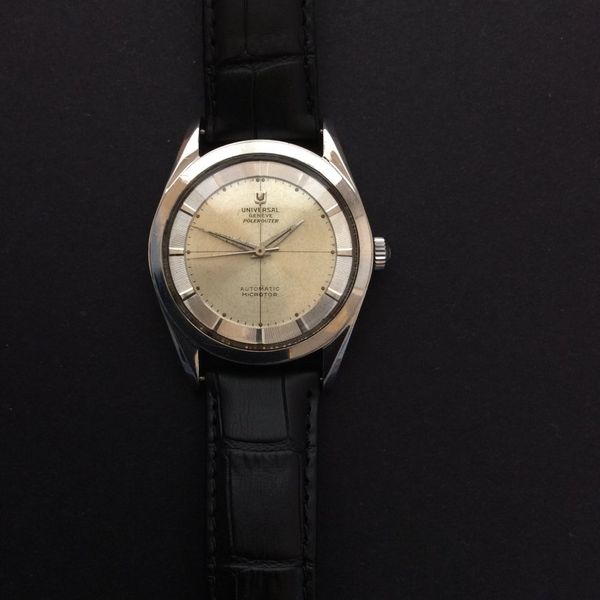 SOLD Universal Geneve Polerouter, Stainless Steel, Cal. 215, 1950’s ...