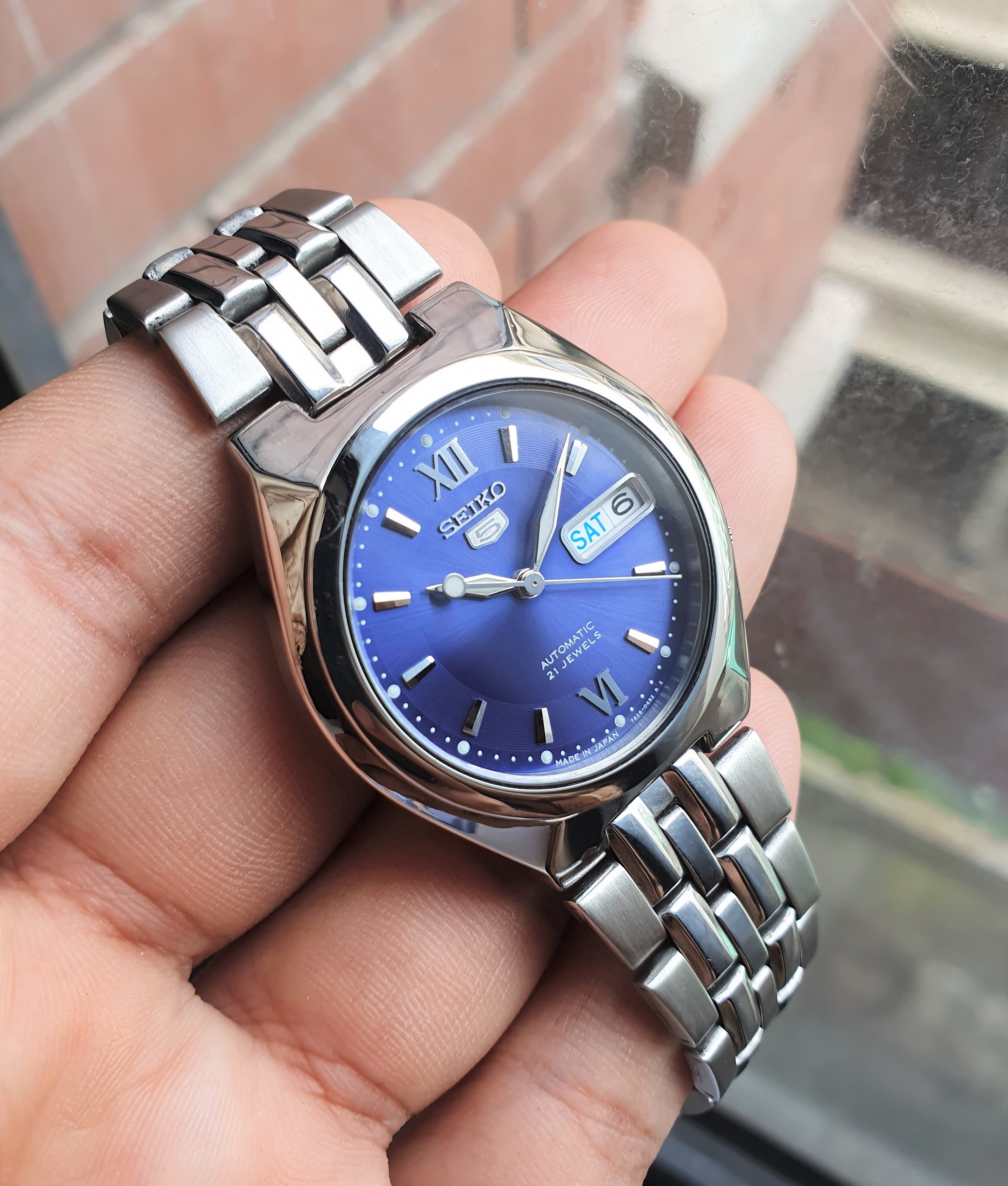 [WTS] Seiko SNK319 Sunburst Blue dial 2004 Seiko SERVICED Rare JDM ...