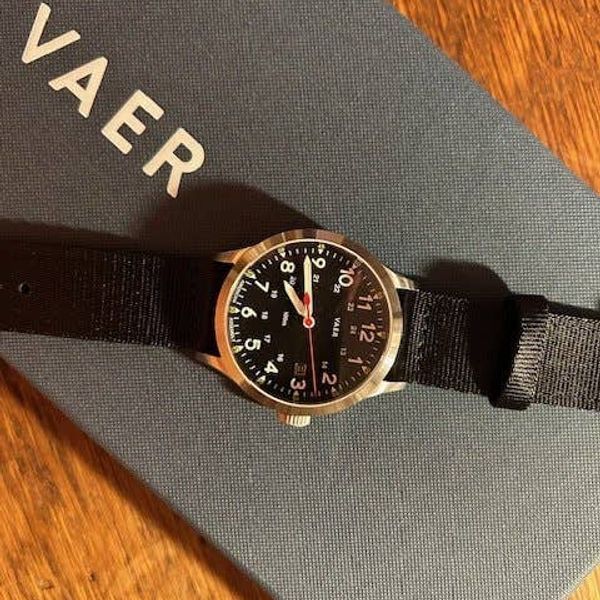 Vaer C5 Field Black Solar - Like New | WatchCharts Marketplace