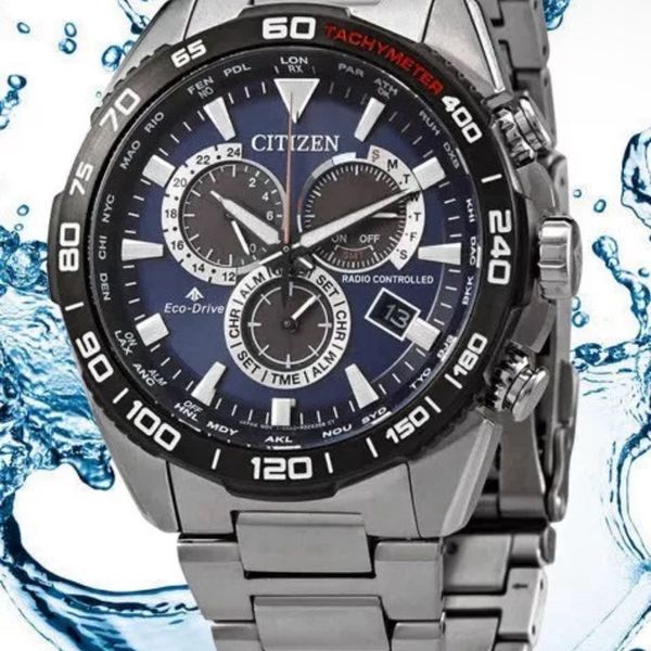 CITIZEN CB5034-58L Men's Eco-Drive Radio Controlled A.T. Chronograph ...