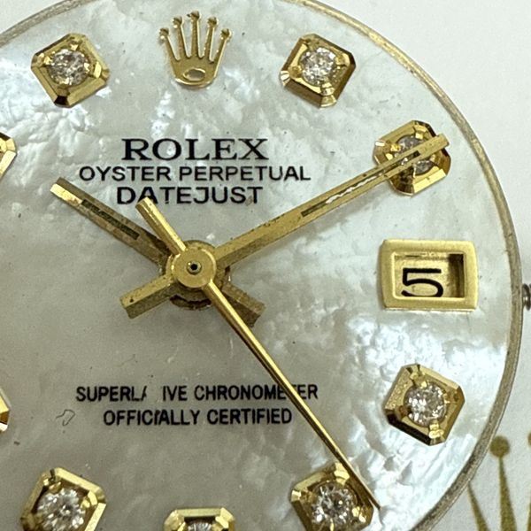 GENUINE Rolex 2030 Complete Movement Aftermarket Diamond Dial And Crown ...