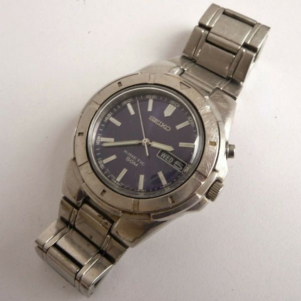 SEIKO Kinetic Men's Watch 5M63-0AE0 - for repair | WatchCharts