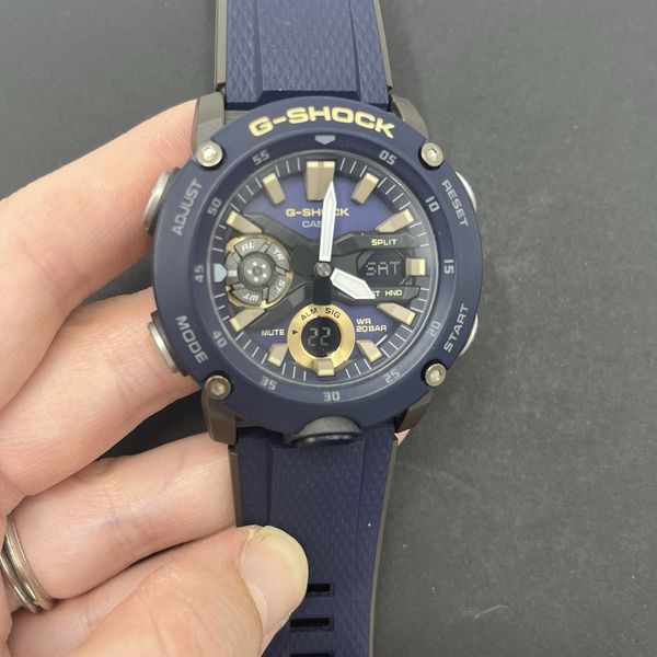 CASIO G-Shock Carbon Core Guard Men's Watch 5590 GA-2000 Navy Blue ...