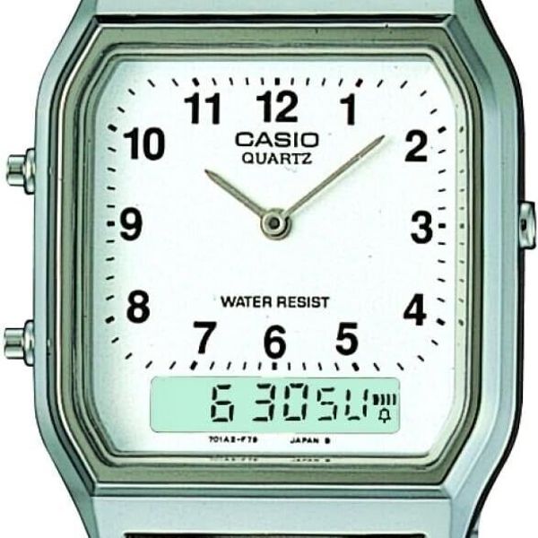 Casio AQ230A-7B Men's Digital-Analog Silver Stainless Steel, "New" with ...