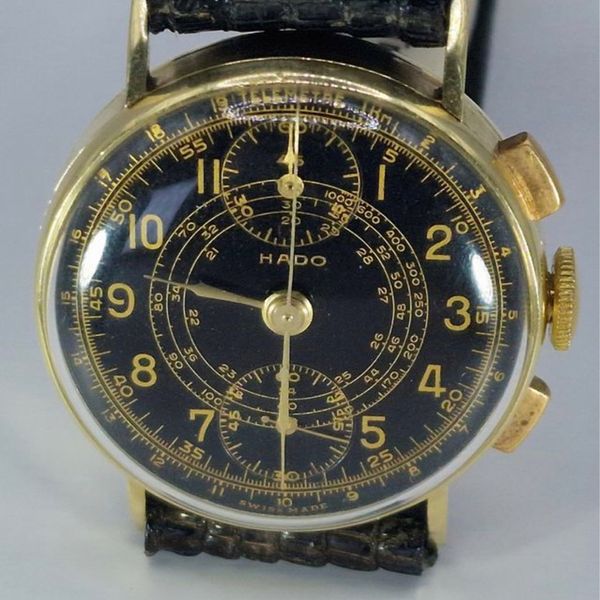 Gold Chronograph HADO, movement venus 170 | WatchCharts Marketplace