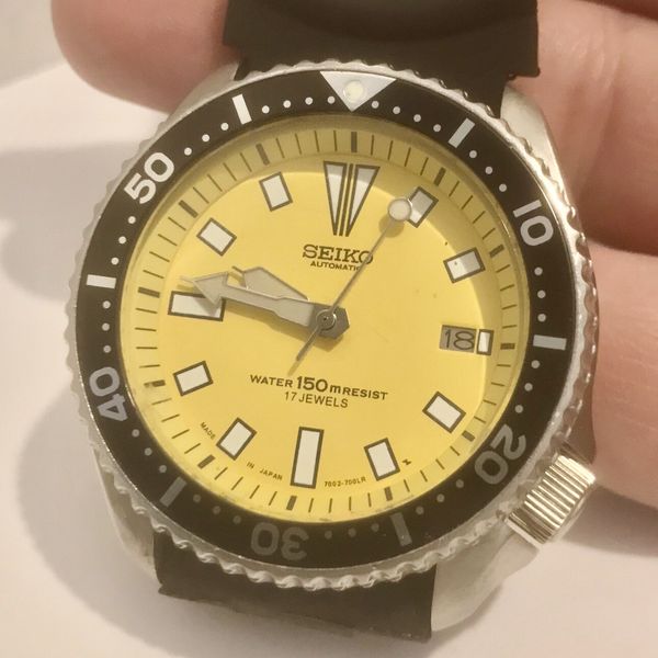 Seiko Diver 7002-700LR 7002-700A Automatic 17j 150m Menâ s Watch 42mm ...